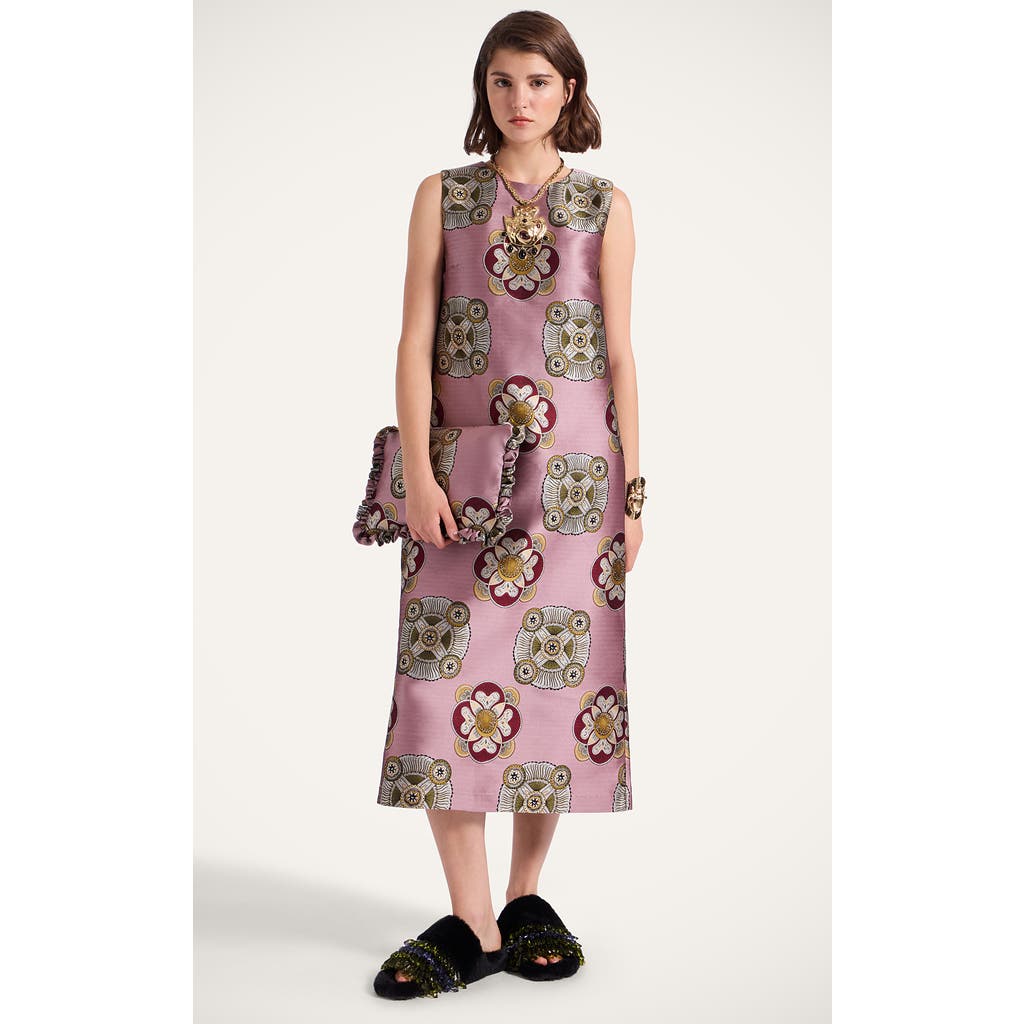 LA DOUBLEJ La DoubleJ Nucleus Jacquard Column Maxi Dress